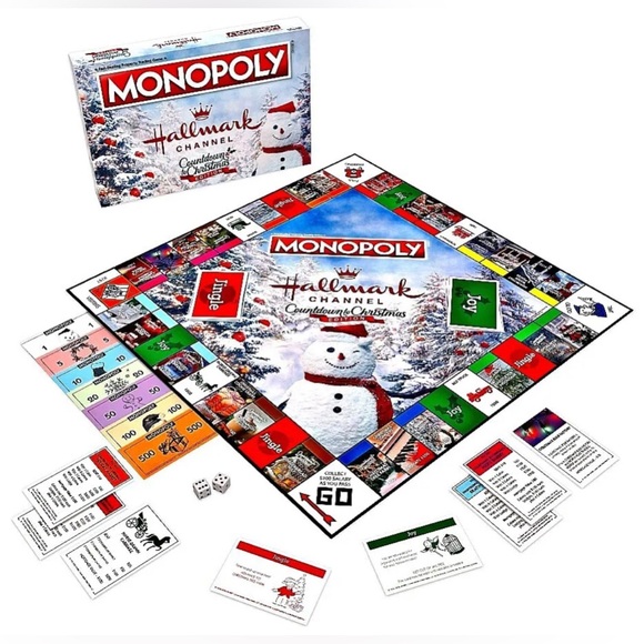 Games | Monopoly Hallmark Channel Countdown To Christmas 222 Edition ...